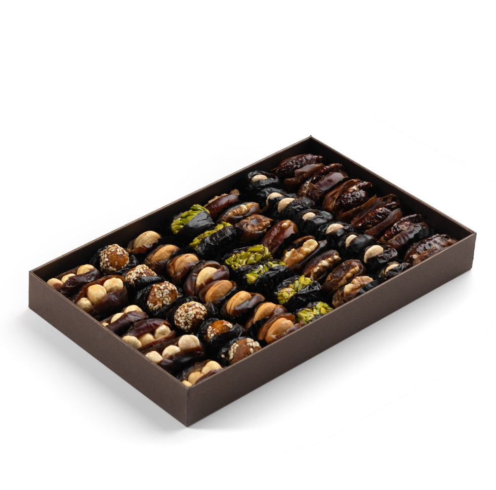 Large Gold Rectangle Box | Assorted Premium Dates Gift